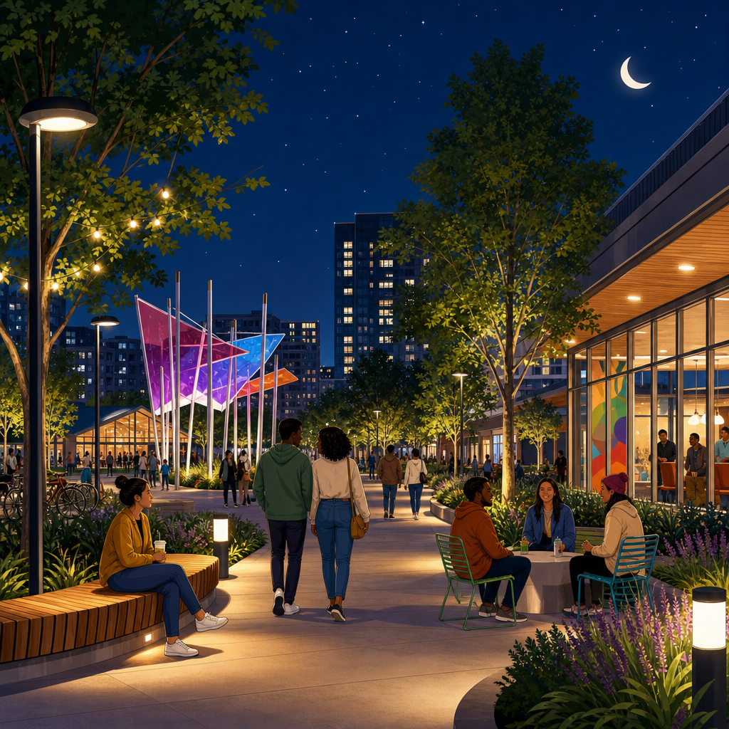 Nighttime Public Space Design for Safer Streets After Dark