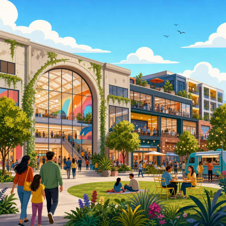 Dead Mall Redevelopment With Mixed-Use Architecture
